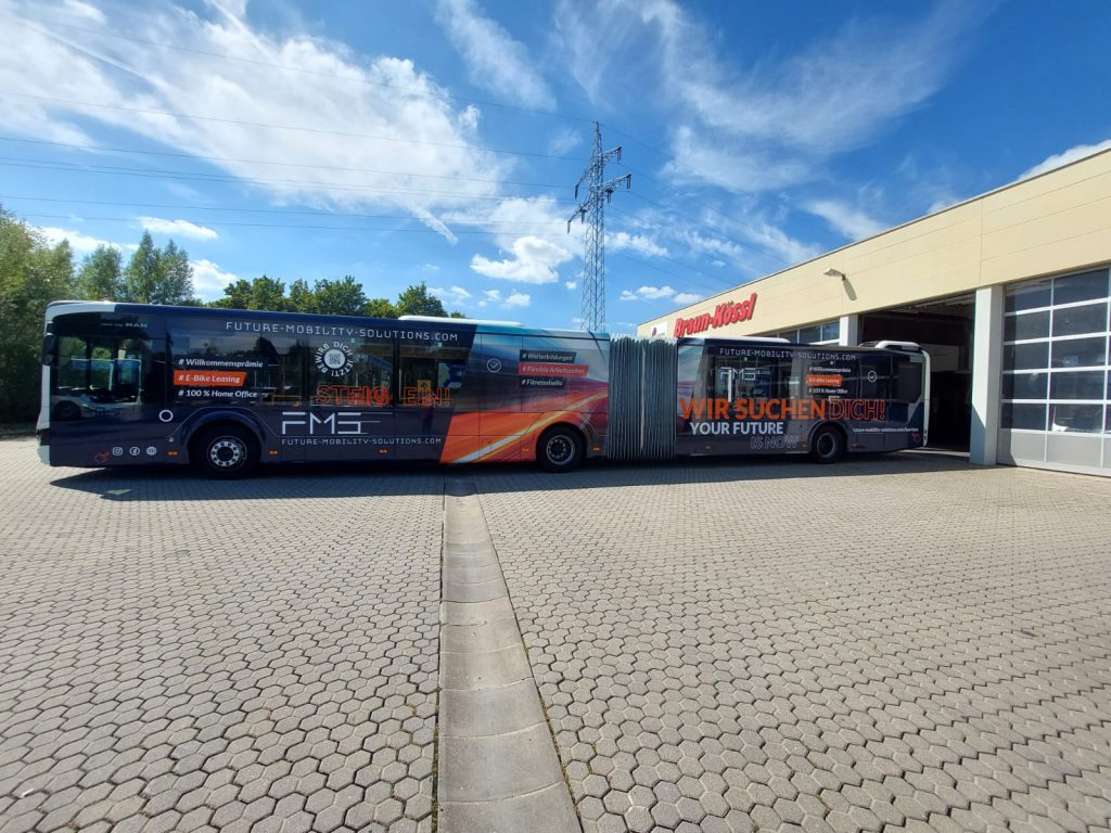 Future Mobility Solutions - FMS - Ingolstädter Buswerbung